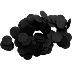 playfully ever after 1.5 inch black 94pc stiff felt circles