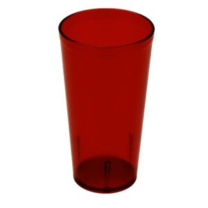 G.E.T. 6620-1-R-EC Heavy-Duty Plastic Restaurant Tumblers, 20 Ounce, Red (Set of 4)