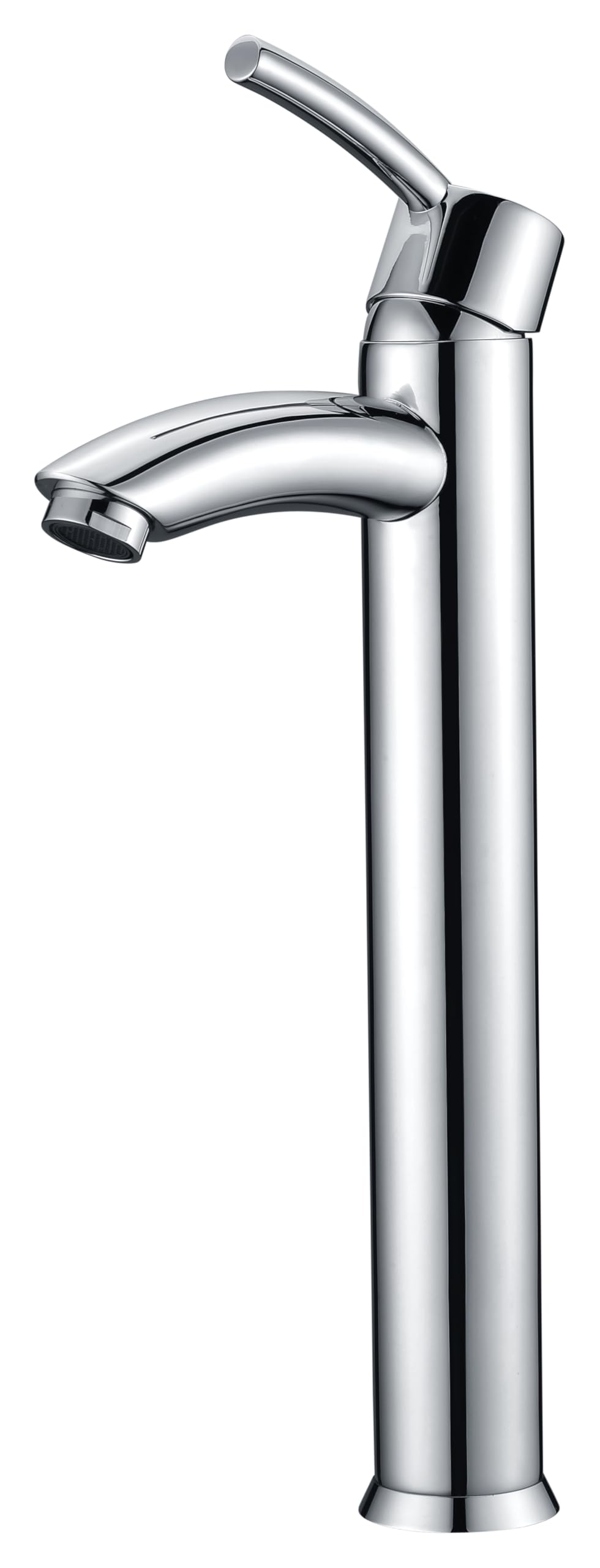 ANZZI Quartet Series Single Hole Bathroom Faucet in Polished Chrome | Countertop Deck Mount Singular Lever Handle Bathroom Sink Faucet | 5.98 in. L x 1.96 in. W x 12.9 in. H | L-AZ079