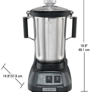 Hamilton Beach Commercial HBF900S Expeditor Culinary Food Blender, Stainless Steel, 3.5 Horsepower