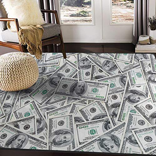 ALAZA Funny Dollar Money Area Rug Rugs for Living Room Bedroom 7' x 5'