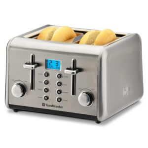 toastmaster 4-slice digital stainless steel toaster