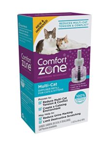 comfort zone basic multicat diffuser refill for cat calming, single refill (100526066)