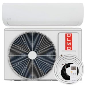 olmo alpic 24000 btu ductless mini split air conditioner heating and cooling full set with 16ft installation kit