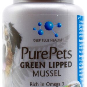 PurePets New Zealand Green Lipped Mussel Capsules for Dogs and Cats - 200mg x 120 Capsules - for Hip & Joint Support - 100% Natural Arthritis Pain Relief - Mobility Supplement Inflammation Management