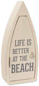 pavilion - life is better at the beach - 11.75 inch hanging key box