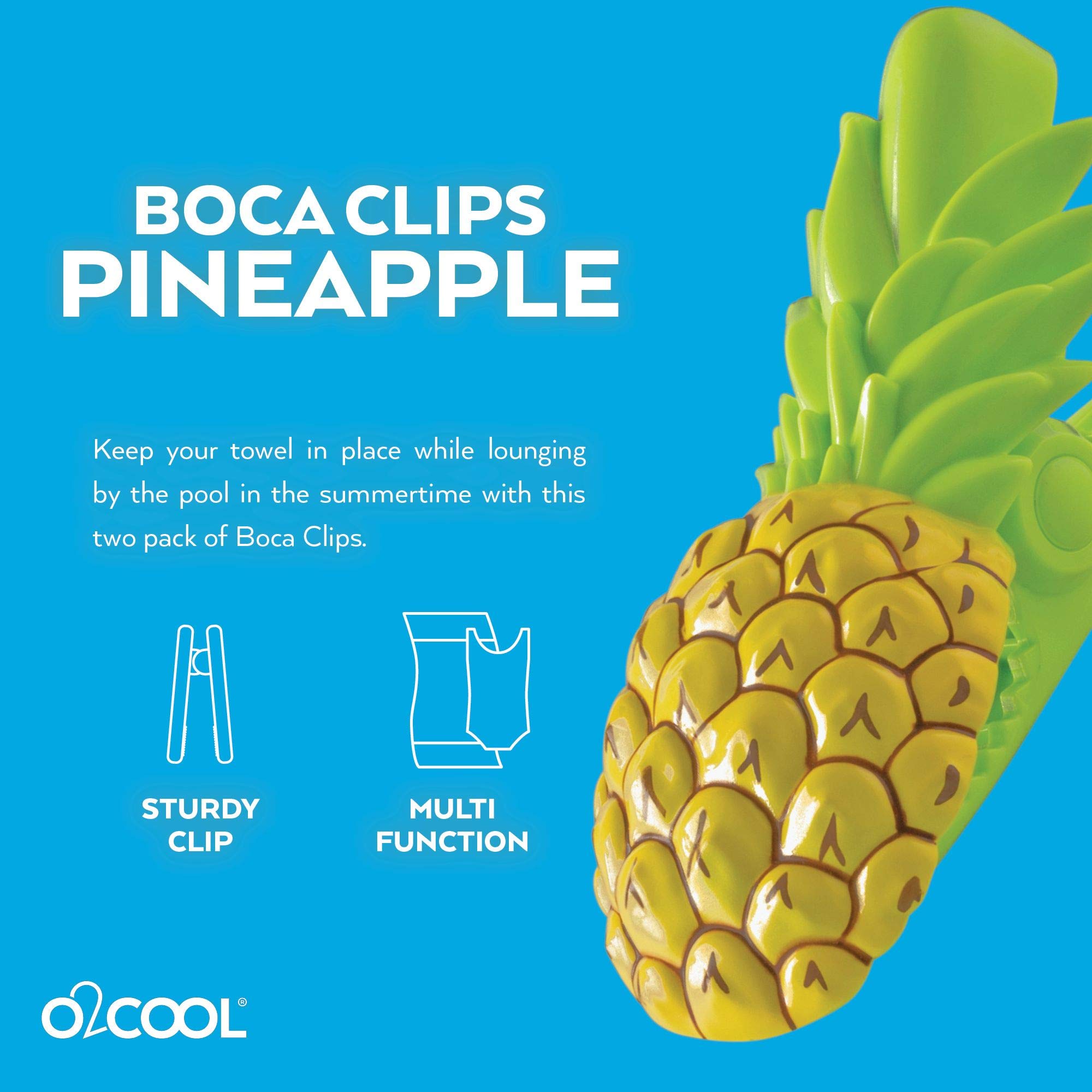 O2COOL Pineapple Boca Clip