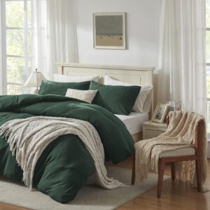 Jersey Knit Cotton Duvet Cover Set Bedding Set Soft Knit Comforter Cover Queen Size 3 Pieces Bedding Set 1 Duvet Cover 2 Pillowcases Queen Duvet Cover Set