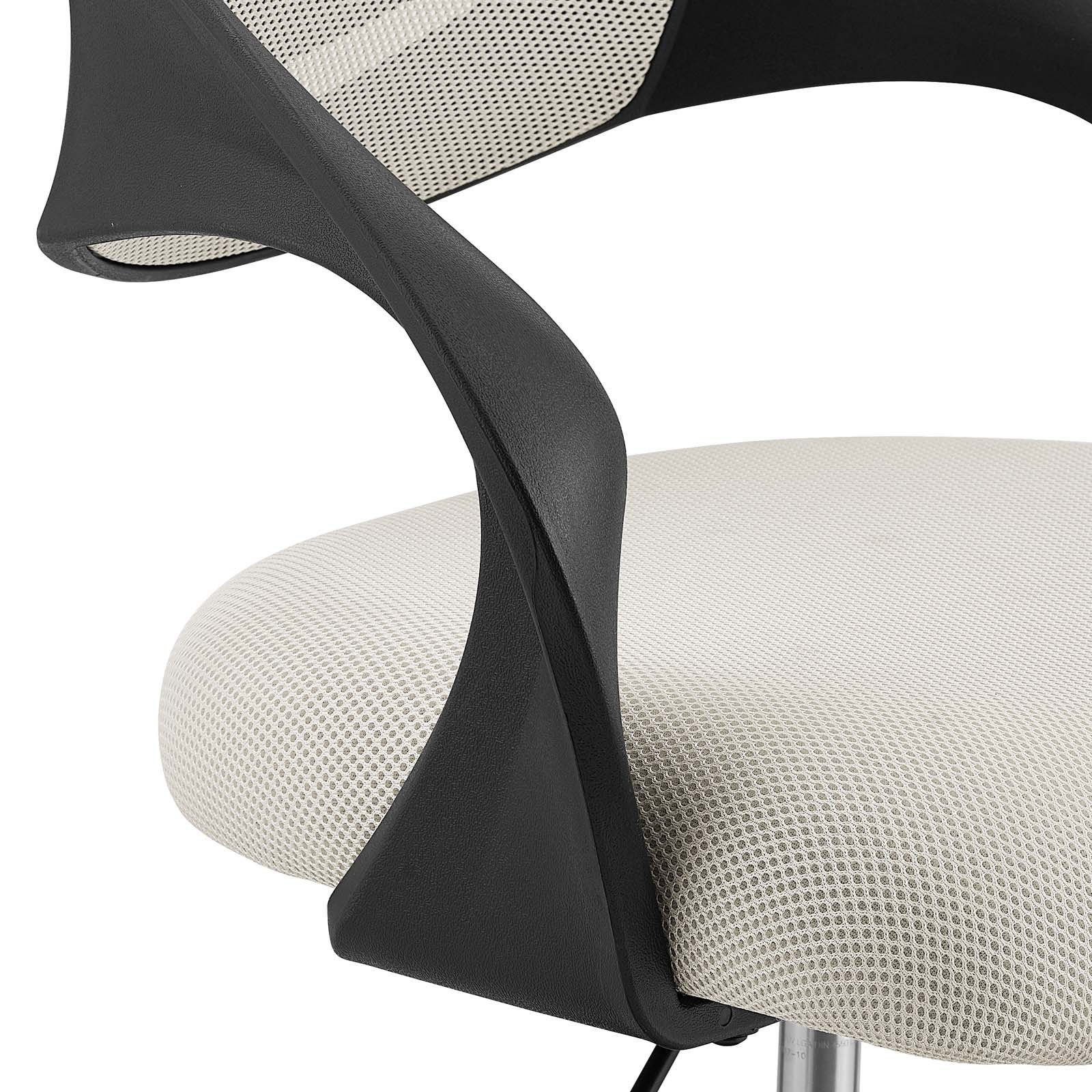 Modway Thrive Drafting Chair - Tall Office Chair for Adjustable Standing Desks in Gray