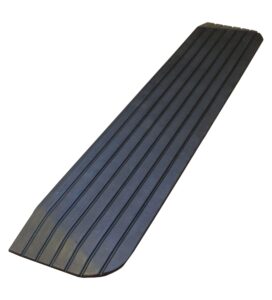 rk safety rk-rtr01 1" rise solid rubber power wheelchair scooter threshold ramp (1 pc)