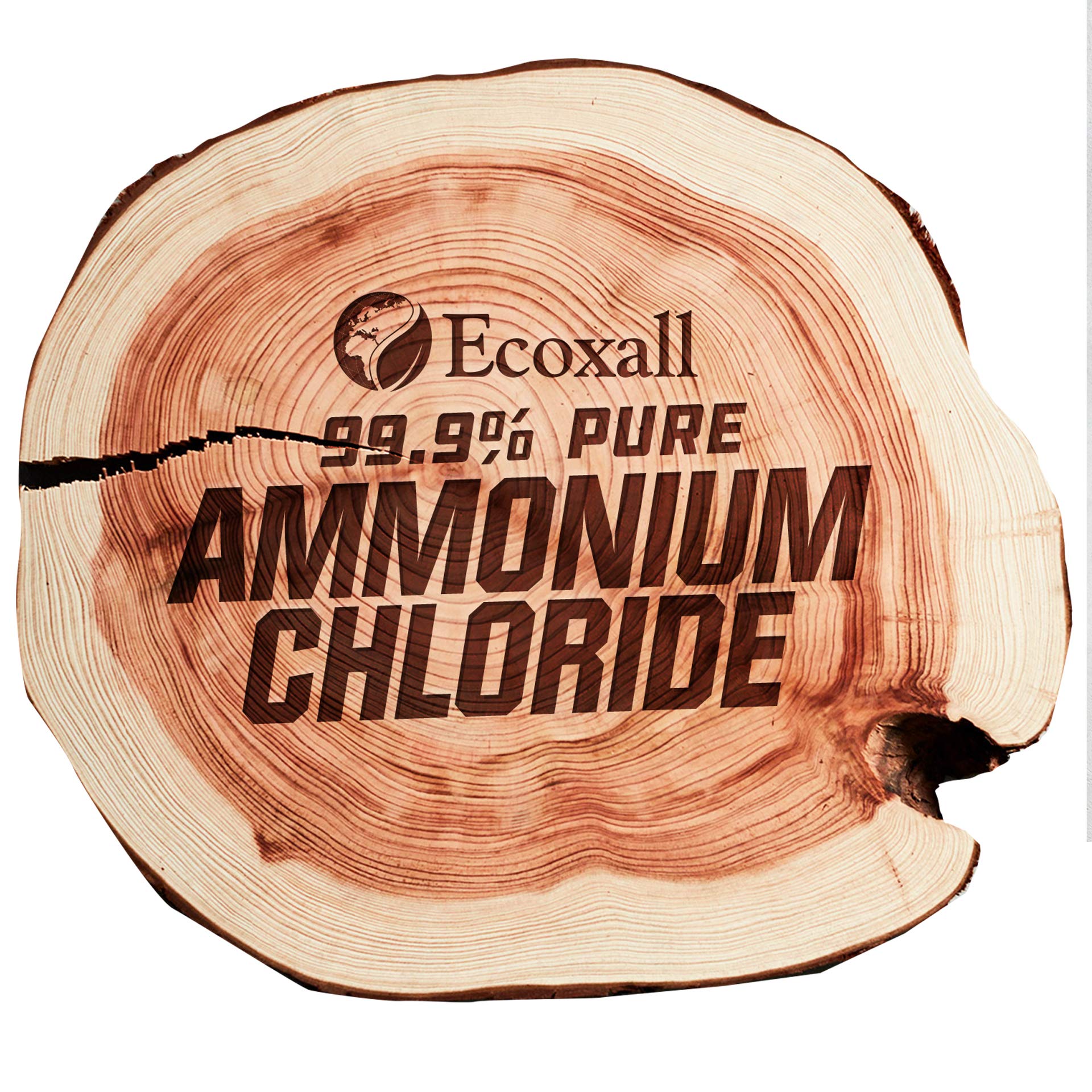 Ecoxall Premium Ammonium Chloride - 2lbs - 99.9% Wood Burning Powder - Used for Wood Burning, Managing Crops, and Veterinary Services - Granular Ammonium Chloride Powder