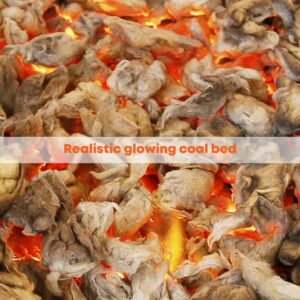 Stanbroil Rock Wool Glowing Embers for Vented Gas Fireplace and Log Sets - 6 Oz