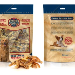 Canine Butcher Shop Duck Feet for Dogs (Pack of 30), Raised & Made in USA Dehydrated Duck Feet, All-Natural Dog Chews, Treats, Snacks