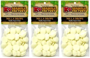 k9 granola factory nilla drops dog treats, 8 ounces, made in the usa (3 pack)