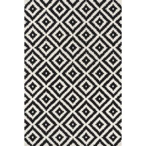 nuLOOM Kellee Hand Tufted Geometric Wool Accent Rug, 3x5, Black