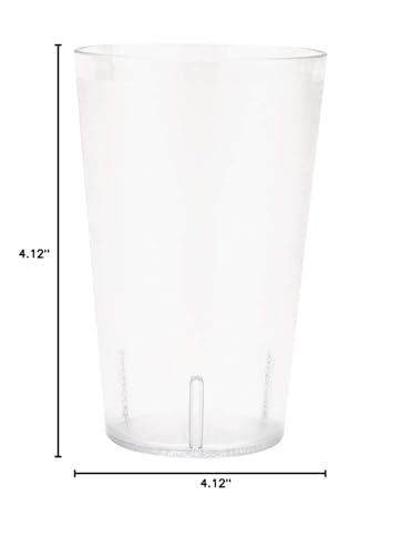 G.E.T. 5032-1-CL-EC Heavy-Duty Plastic Restaurant Tumblers, 32 Ounce, Clear (Set of 4)