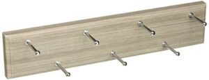 easy track belt rack closet storage, weathered grey