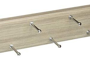 Easy Track Belt Rack Closet Storage, Weathered Grey