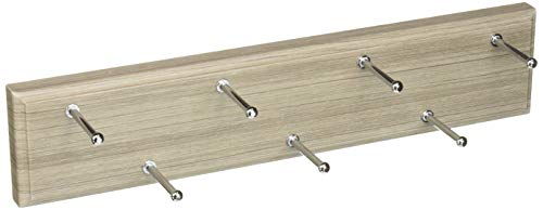 Easy Track Belt Rack Closet Storage, Weathered Grey