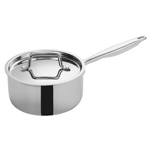 winco tri-ply sauce pan, silver