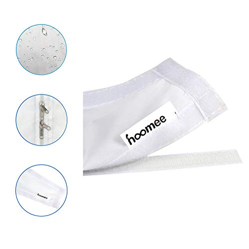 HOOMEE 400CM (157")Universal Window Seal for Portable Air Conditioner And Tumble Dryer – Works with Every Mobile Air-Conditioning, Easy to Install - Air Exchange Guards With Zip and Adhesive Fastener