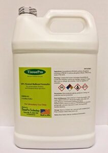 tissue pro - 10% neutral buffered formalin (nfb) ready-to-use histological tissue fixative, formaldehyde wet specimen preservation, research, 1 gallon