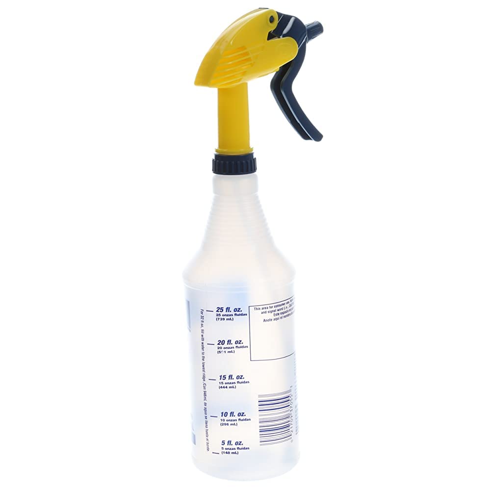 Zep Professional Sprayer Bottle - 32 oz (Case of 12) - HDPRO1 - Versatile Adjustable Nozzle Spray Bottles with a Fine Mist or Powerful Spray, Refillable Spray Bottle for Diluted Concentrate, Chemical