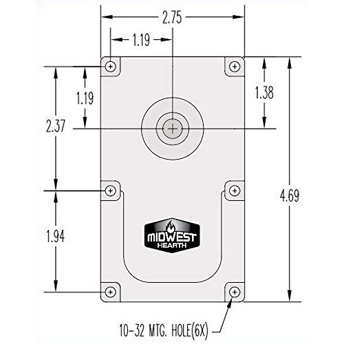 Midwest Hearth Replacement Pellet Stove Auger Motor 1-RPM (Made in USA)