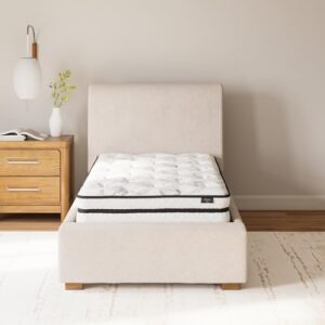 Signature Design by Ashley Twin Size Chime 8 Inch Medium Firm Innerspring Mattress with Pressure Relief Quilt Foam