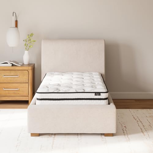 Signature Design by Ashley Twin Size Chime 8 Inch Medium Firm Innerspring Mattress with Pressure Relief Quilt Foam