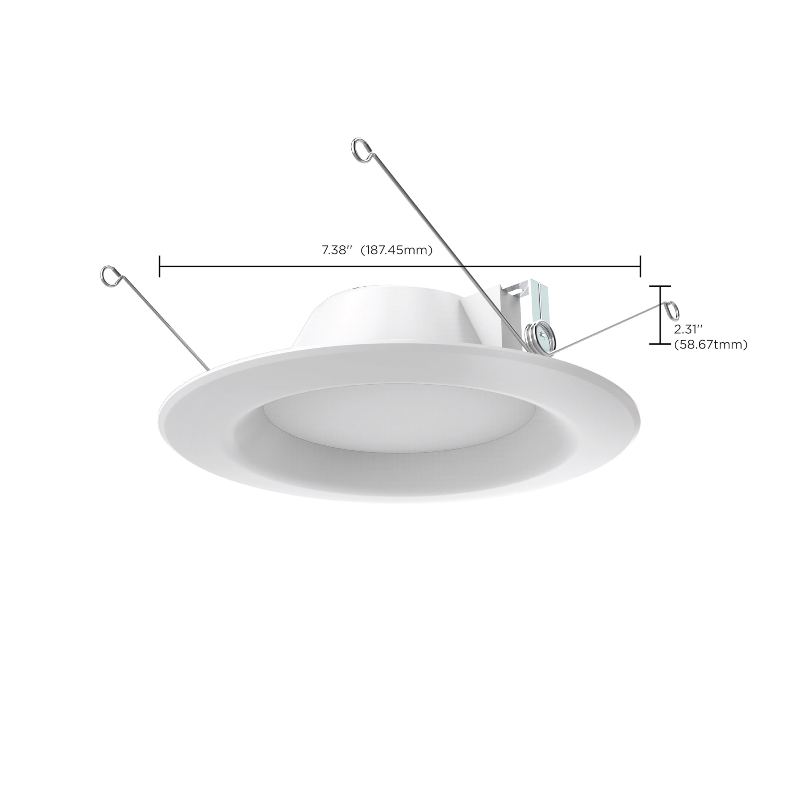 Satco S29313 LED Recessed Downlight Retrofit, 9.8 Watts, 5-6 Inches, White