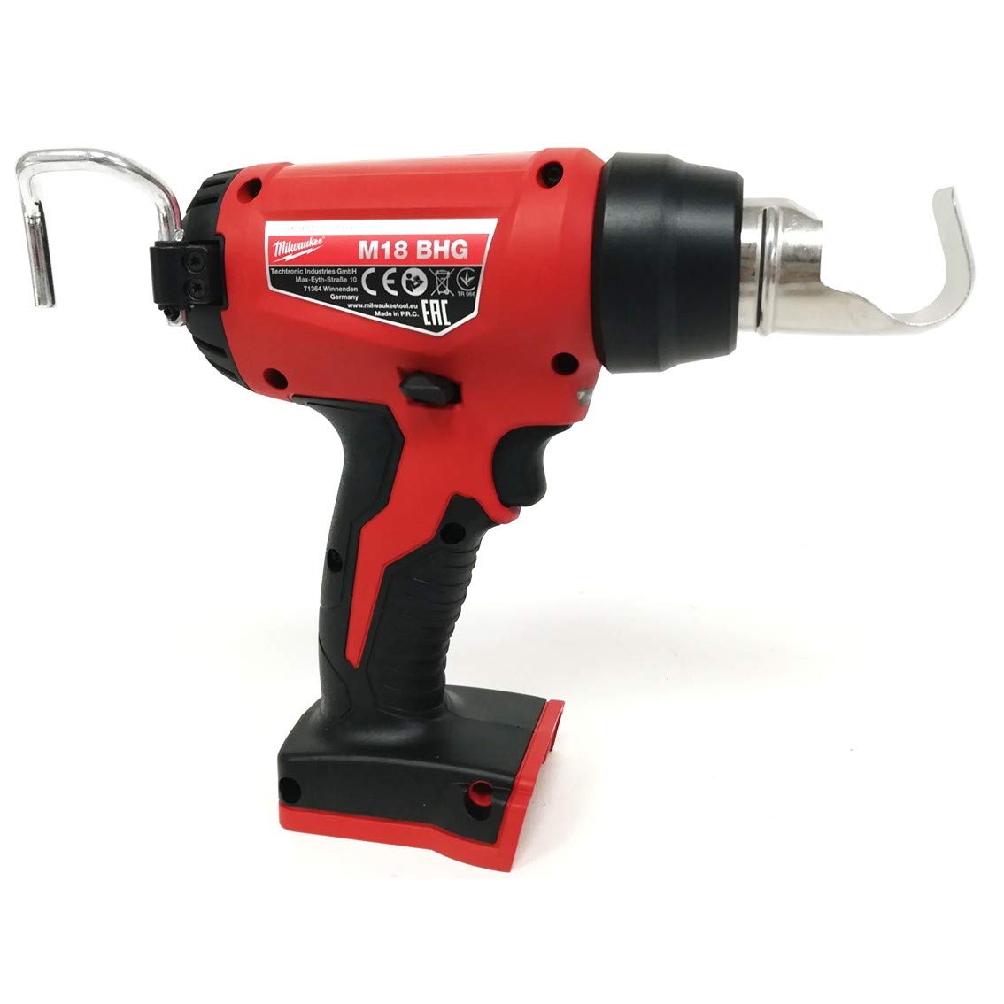 Milwaukee M18 BHG-0 Cordless Heat Gun 18V Bare Unit, RED