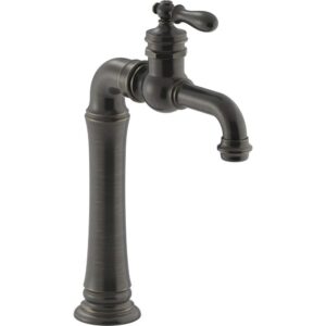 kohler 72763-9m-2bz artifacts gentleman's single-handle bathroom sink faucet, oil-rubbed bronze