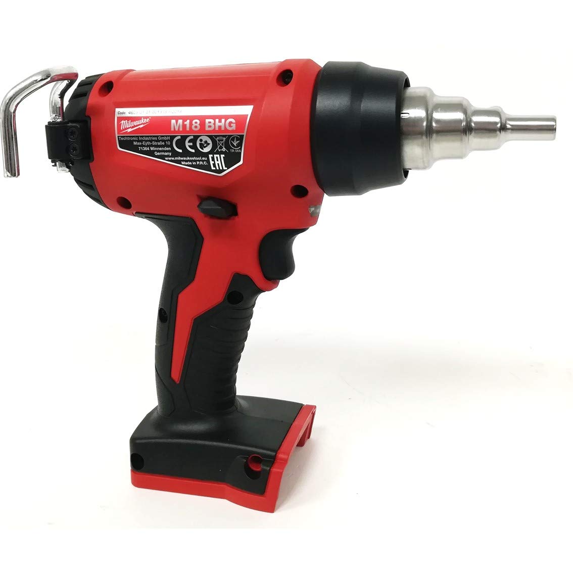 Milwaukee M18 BHG-0 Cordless Heat Gun 18V Bare Unit, RED