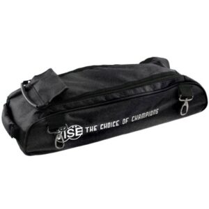 vise shoe bag add on for vise 3 ball roller bowling bags- black