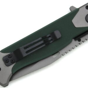 Snake Eye Tactical Heavy Duty Every Day Carry Pocket Folding Knife With Sheath (Green)