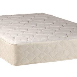 Mattress Solution Medium Plush Tight top Innerspring Mattress and 8" Wood Box Spring/Foundation Set, Full XL, Size