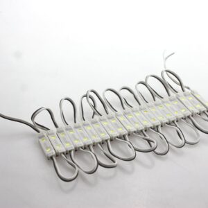 REXTiN Super Bright 200pcs Mini 2835 2 LED Module DC12V Waterproof Decorative Light for Letter Sign Advertising Signs with Tape Adhesive Backside (White)