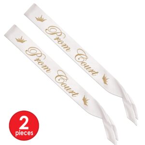 Prom Court Satin Sash - Pack of 2