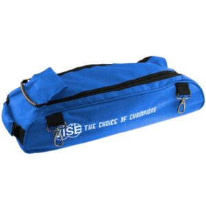 vise shoe bag add on for vise 3 ball roller bowling bags- blue