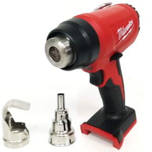 milwaukee m18 bhg-0 cordless heat gun 18v bare unit, red