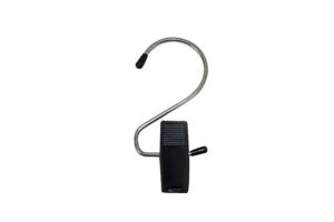 nahanco 610b12 boot clip hanger, chrome, black plastic clip, 4.5” (pack of 12)