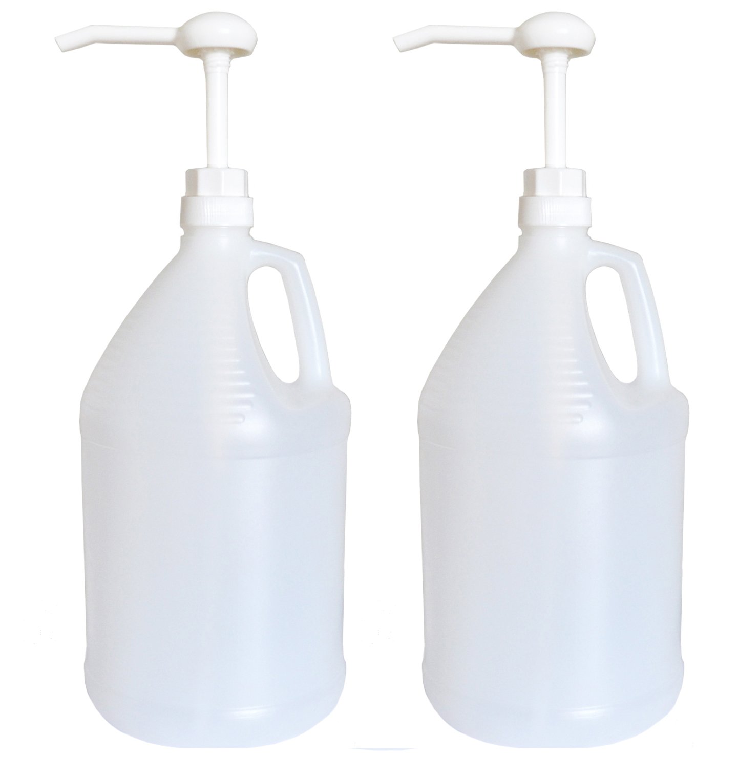 nicebottles Gallon Jug with Pump, Pack of 2