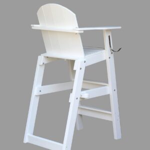 Lifeguard Chair 40" (Two Steps) White