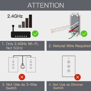 MOES WiFi Smart Wall Touch Light Switch Glass Panel Wireless Remote Control by Mobile APP Anywhere Compatible with Alexa,Timing Function No Hub Required (Wall Switch 3 Gang)