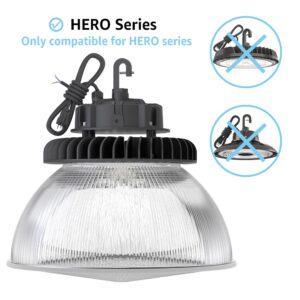 HYPERLITE 60 Degree PC Reflector ONLY for Hero Series LED High Bay Light 1-Pack (Milky Reflector with Cover)