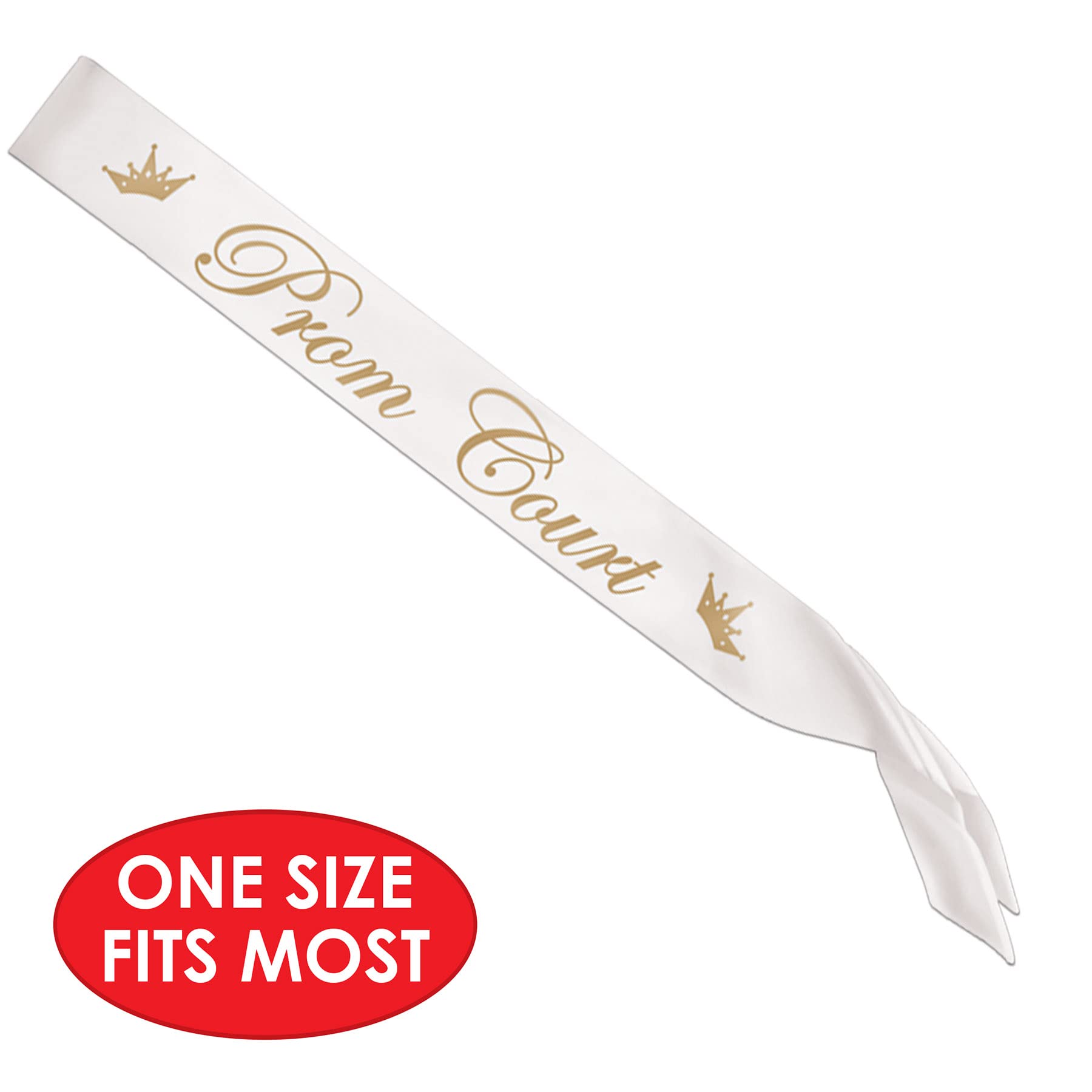 Prom Court Satin Sash - Pack of 2