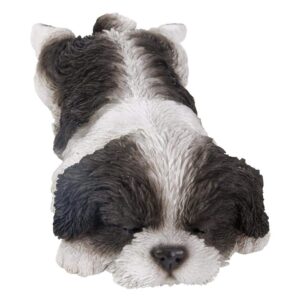 runadi hi- line gift 87710-j shih tzu puppy sleeping pet pals statue