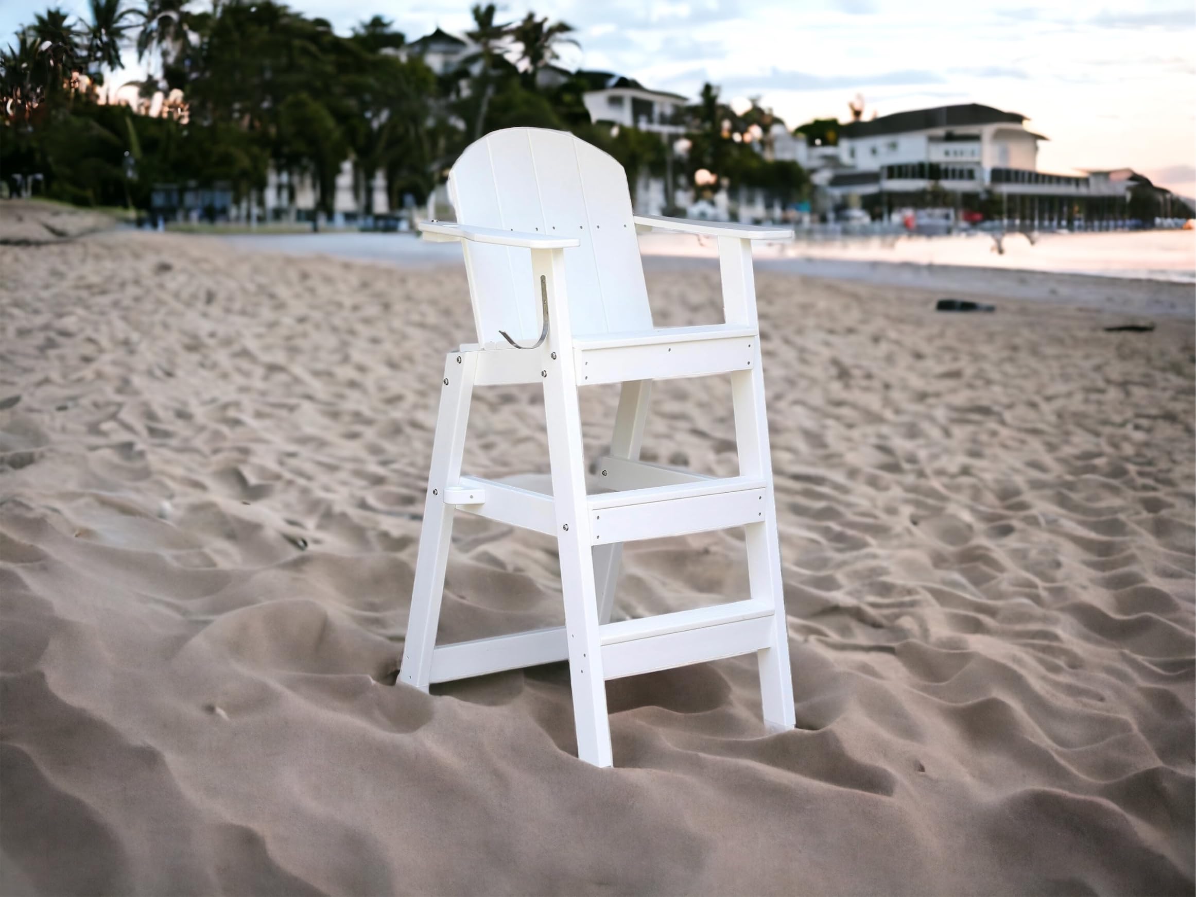 Lifeguard Chair 40" (Two Steps) White