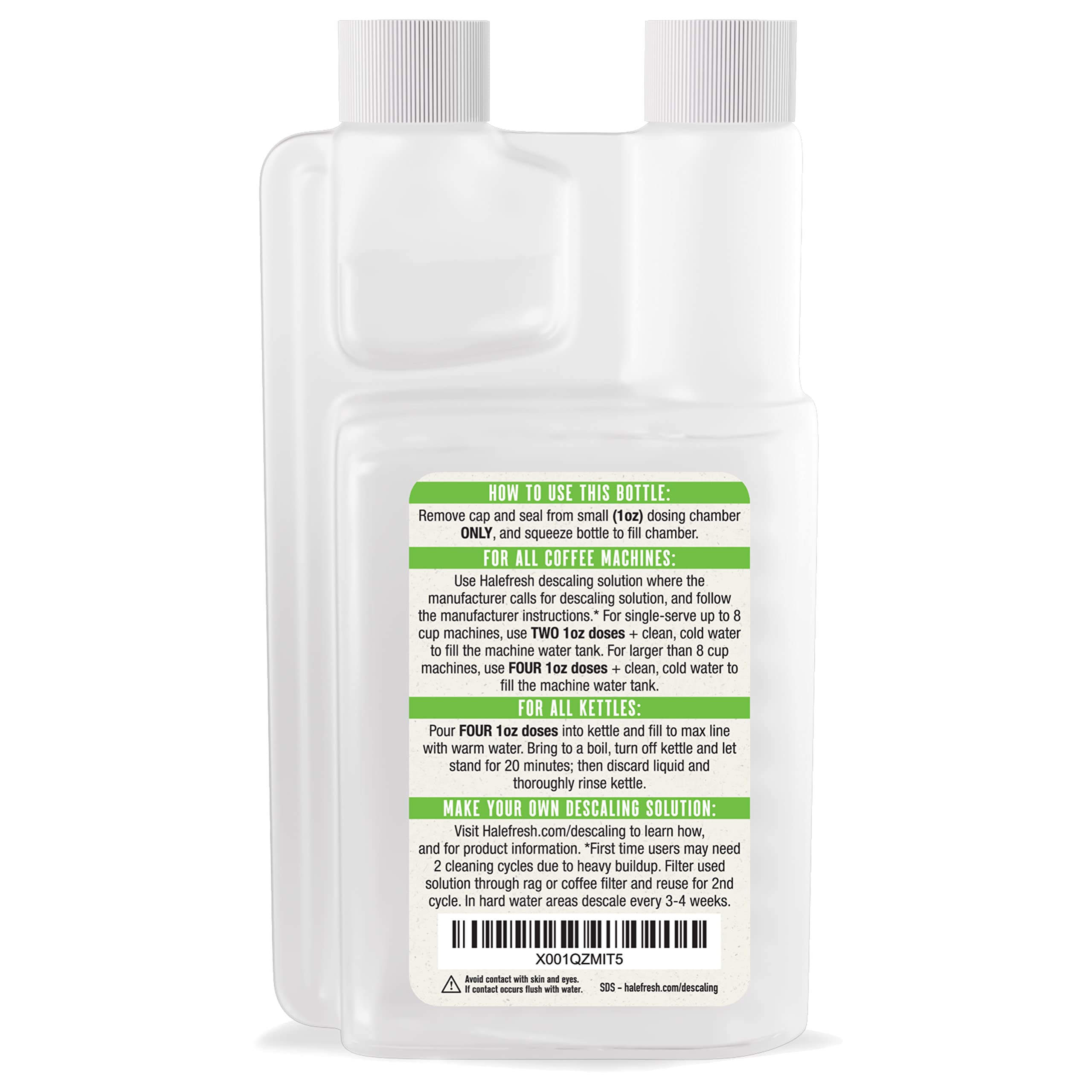 Descaling Solution Coffee Maker Cleaner - All Natural w/8+ Uses Per Bottle for Keurig, Saeco, Gaggia, Ninja and all Coffee and Espresso Maker